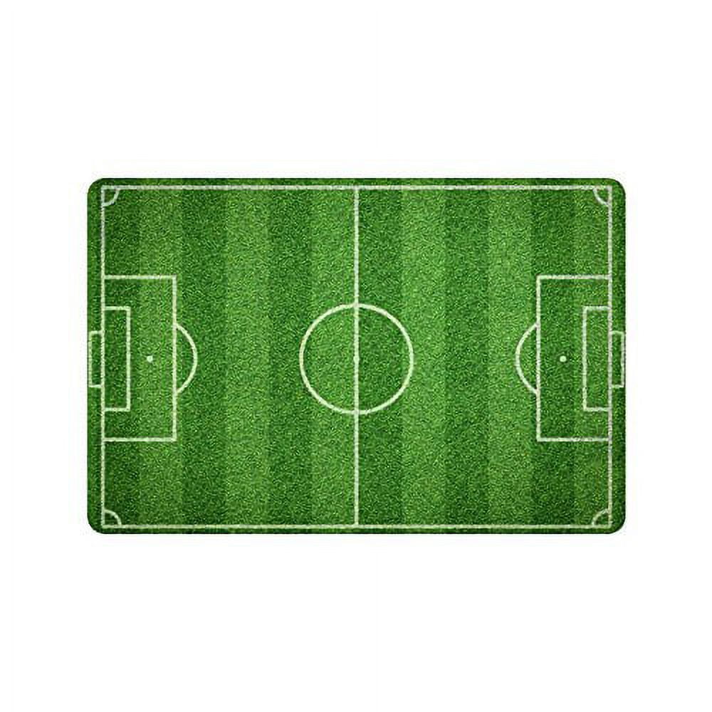 MKHERT Funny Realistic Soccer Field Doormat Rug Home Decor Floor Mat ...
