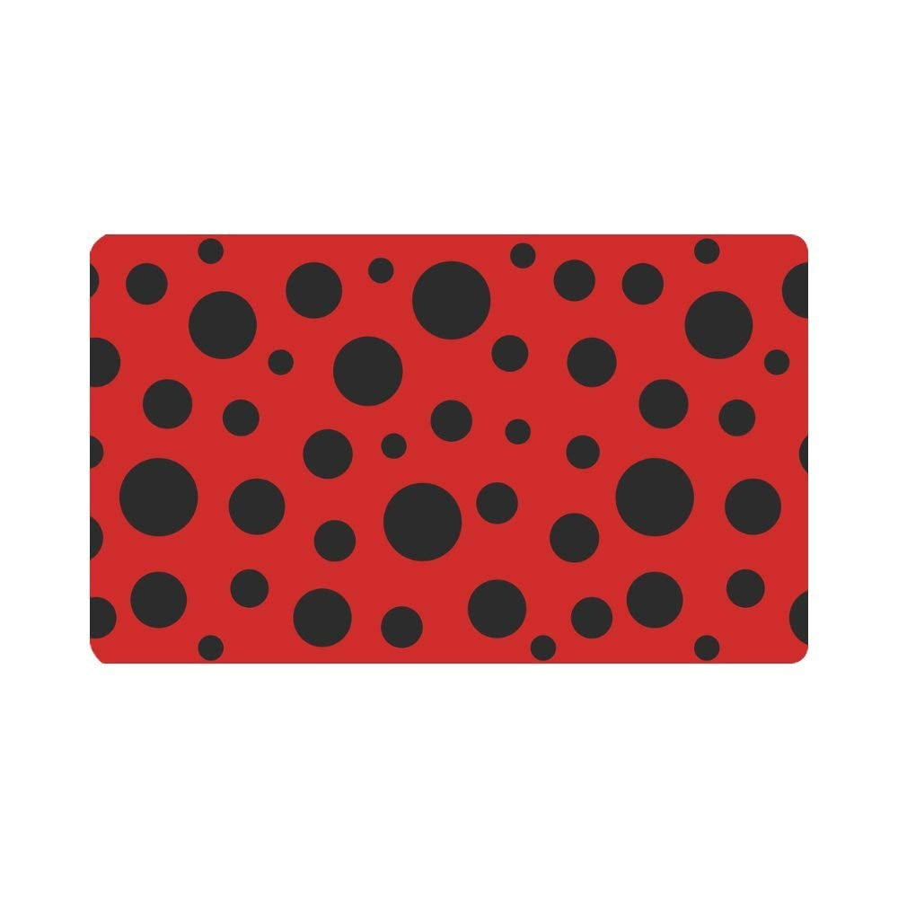 MKHERT Funny Red Ladybug Ladybird Dots Doormat Rug Home Decor Floor Mat ...