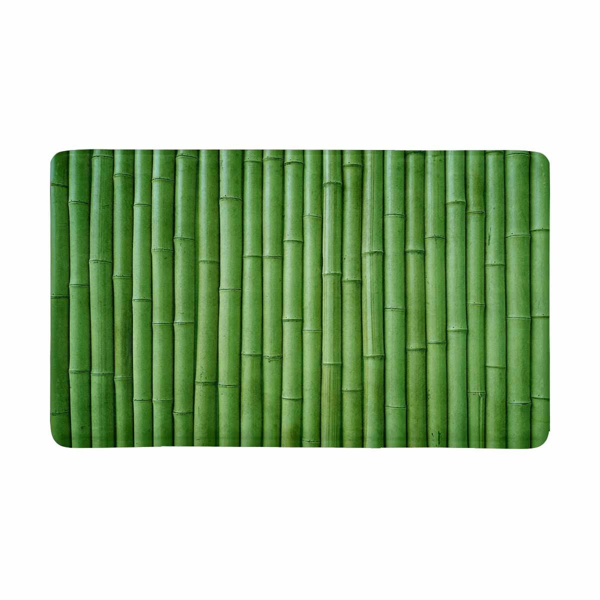 MKHERT Green Bamboo Background Doormat Rug Home Decor Floor Mat Bath ...