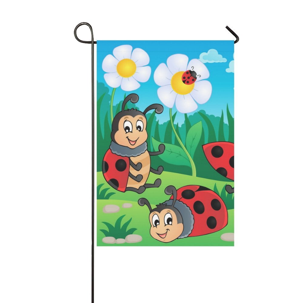 MKHERT Ladybug Garden Flag Banner Decorative Flag for Wedding Party ...