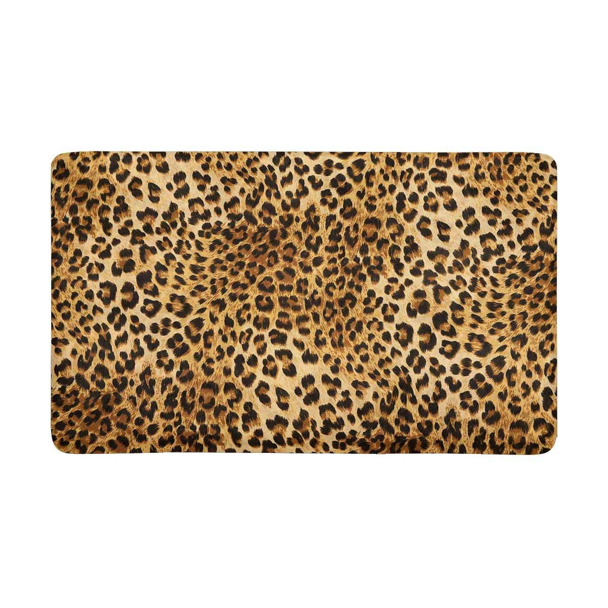 MKHERT Leopard Skins Colorful Wild Animal Print Doormat Rug Home Decor ...