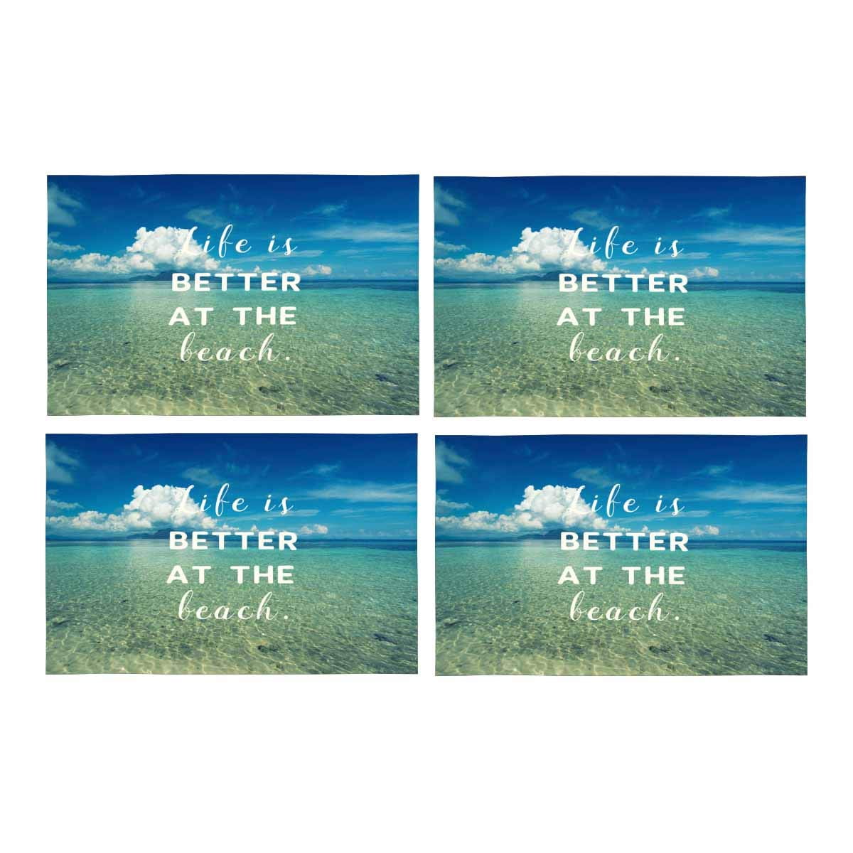 MKHERT Life Inspirational Quotes with Tropical Ocean Life is Better at ...