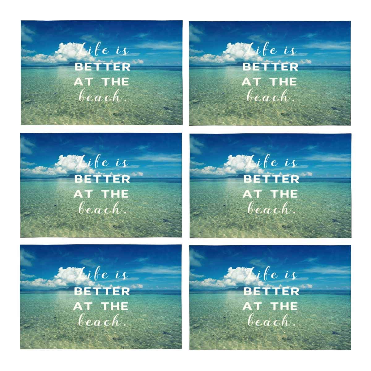 MKHERT Life Inspirational Quotes with Tropical Ocean Life is Better at ...