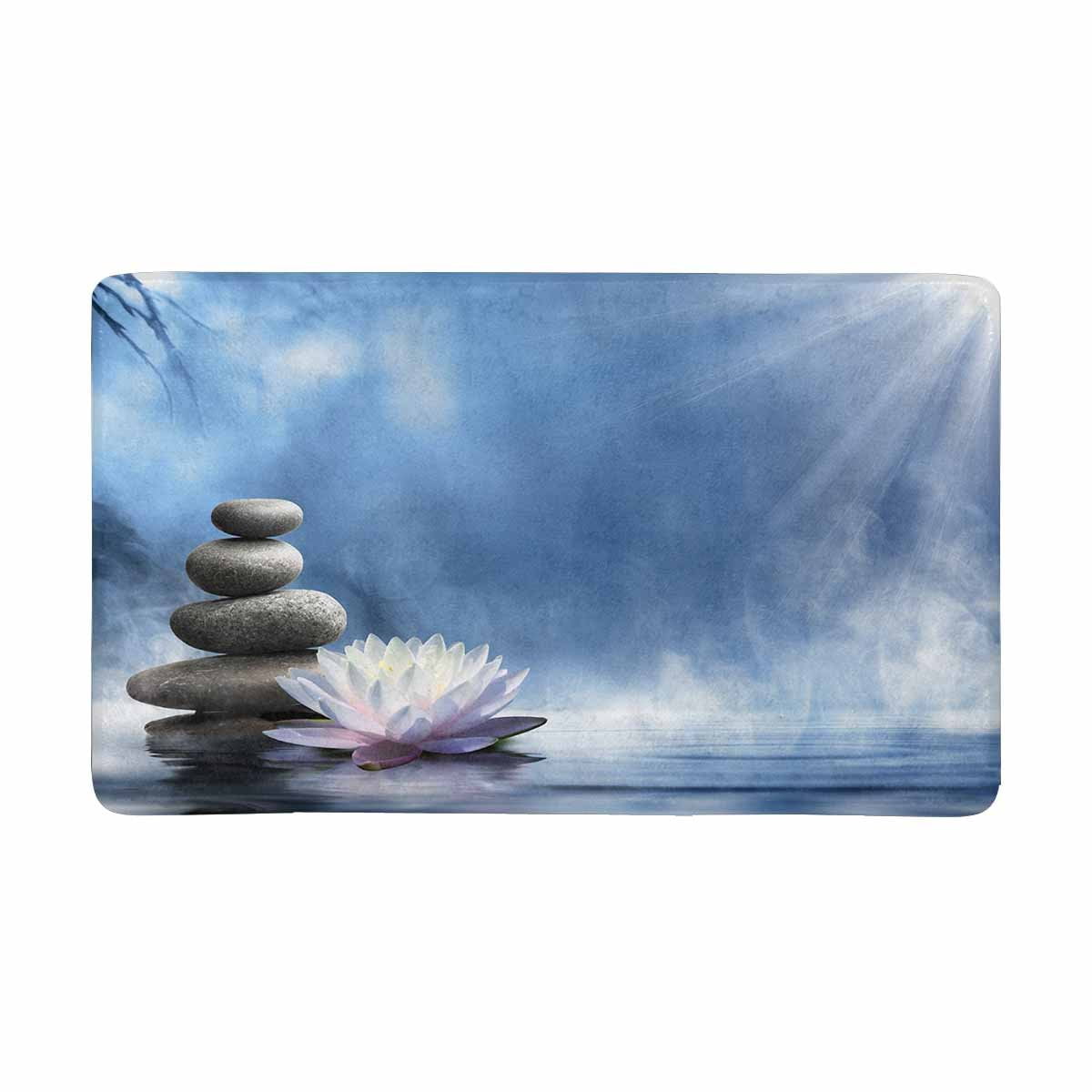 MKHERT Nature Spa Theme Purity Zen Basalt Stones Sunbeams and Lotus ...
