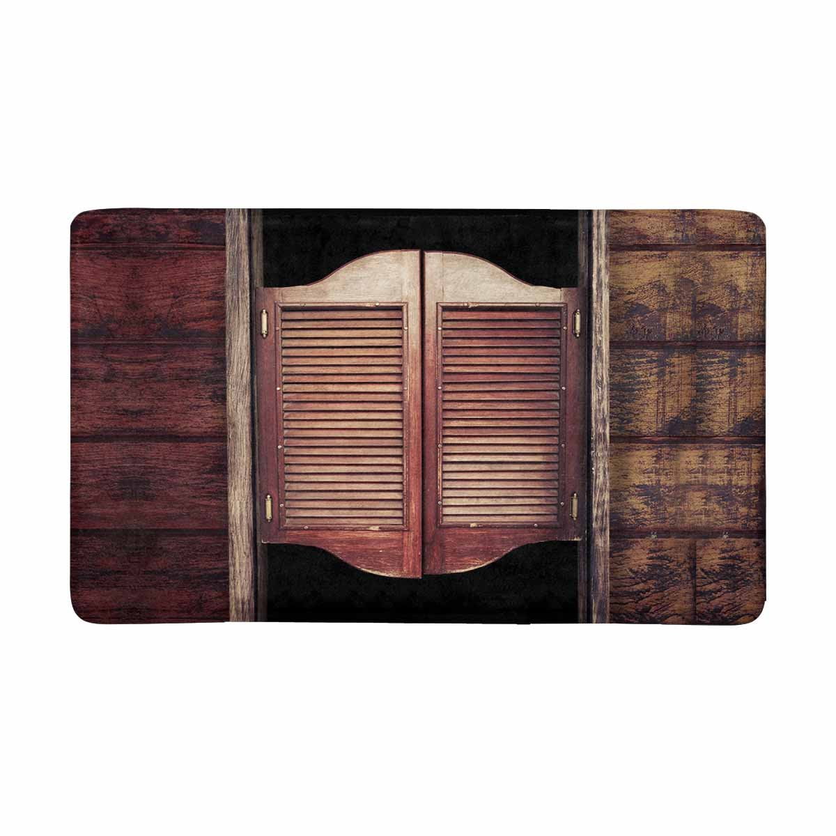 MKHERT Old Rustic Western Swinging Saloon Doors West Cowboy Bar Doormat ...