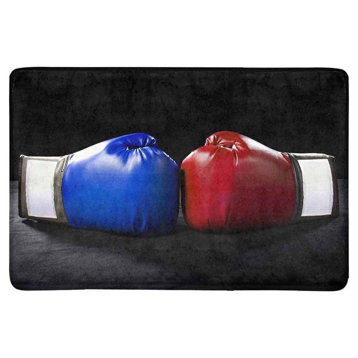 MKHERT Red and Blue Boxing Gloves Fight Sports Theme Doormat Rug Home ...
