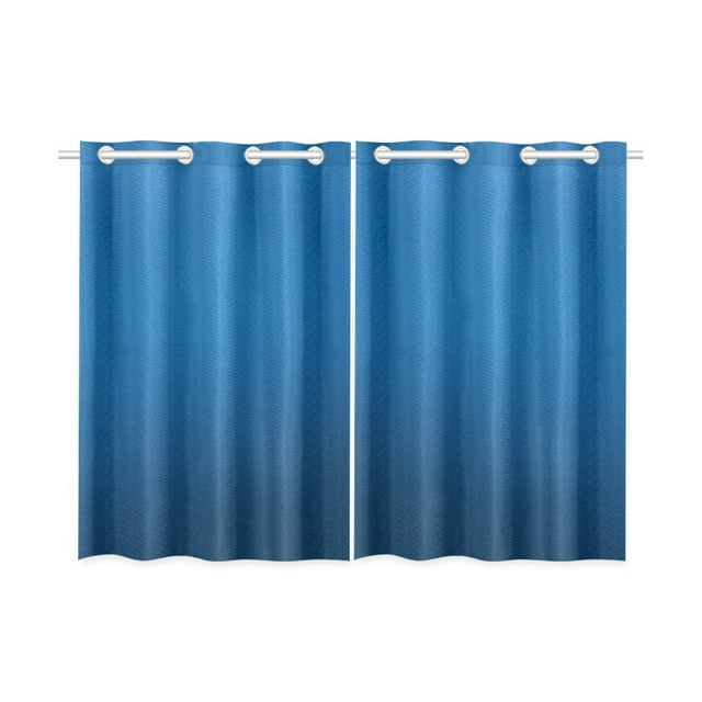 MKHERT Royal Blue Window Curtains Kitchen Curtain Room Bedroom Drapes ...