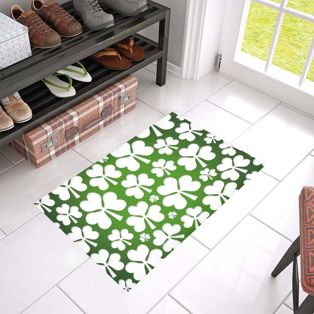 MKHERT Shamrock Doormat Rug Home Decor Floor Mat Bath Mat 23.6x15.7 ...