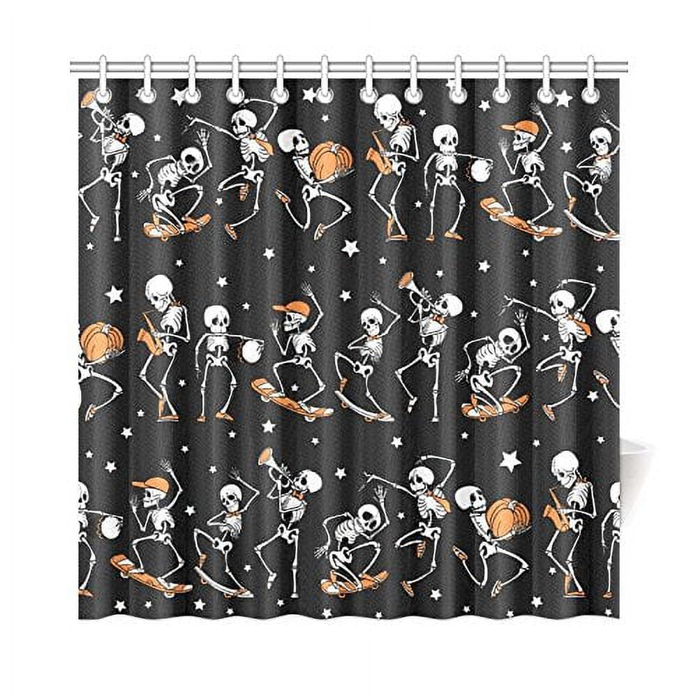 MKHERT Skeleton Dance Shower Curtain Home Decor Bathroom Shower Curtain ...