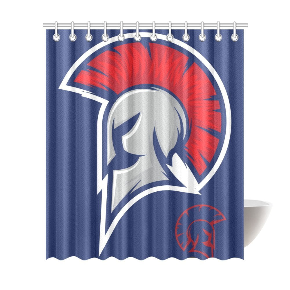 MKHERT Titan Spartan Helmet Polyester Fabric Bathroom Shower Curtain ...