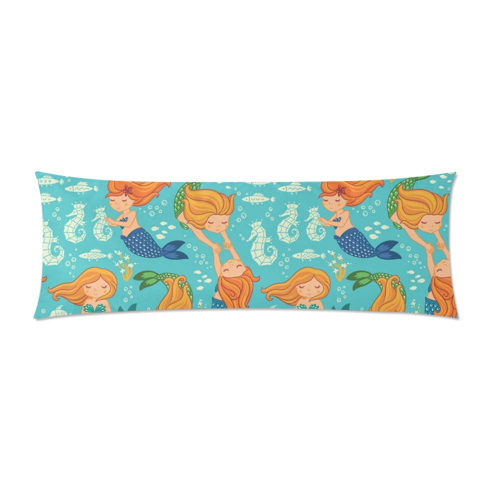 MKHERT Underwater Mermaid Body Pillow Pillowcase Pillow Protector ...