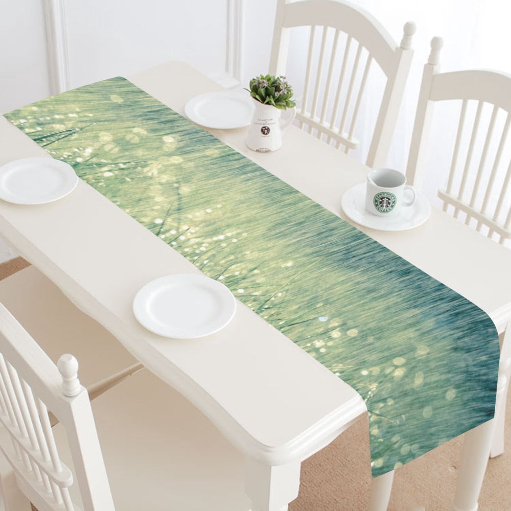 MKHERT Wonderful Heavy Rain Table Runner for Office Kitchen Dining Room ...