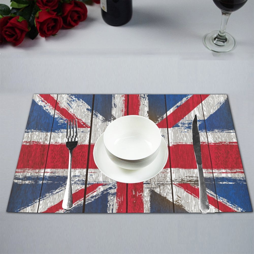 MKHERT Wooden Grunged United Kingdom Flag British Union Jack Flag ...