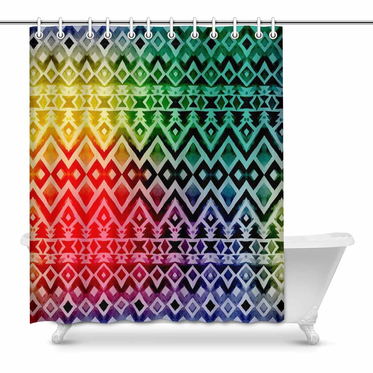 MKHERT colorful Aztec tribal mexican Bathroom Shower Curtain 60x72 inch ...