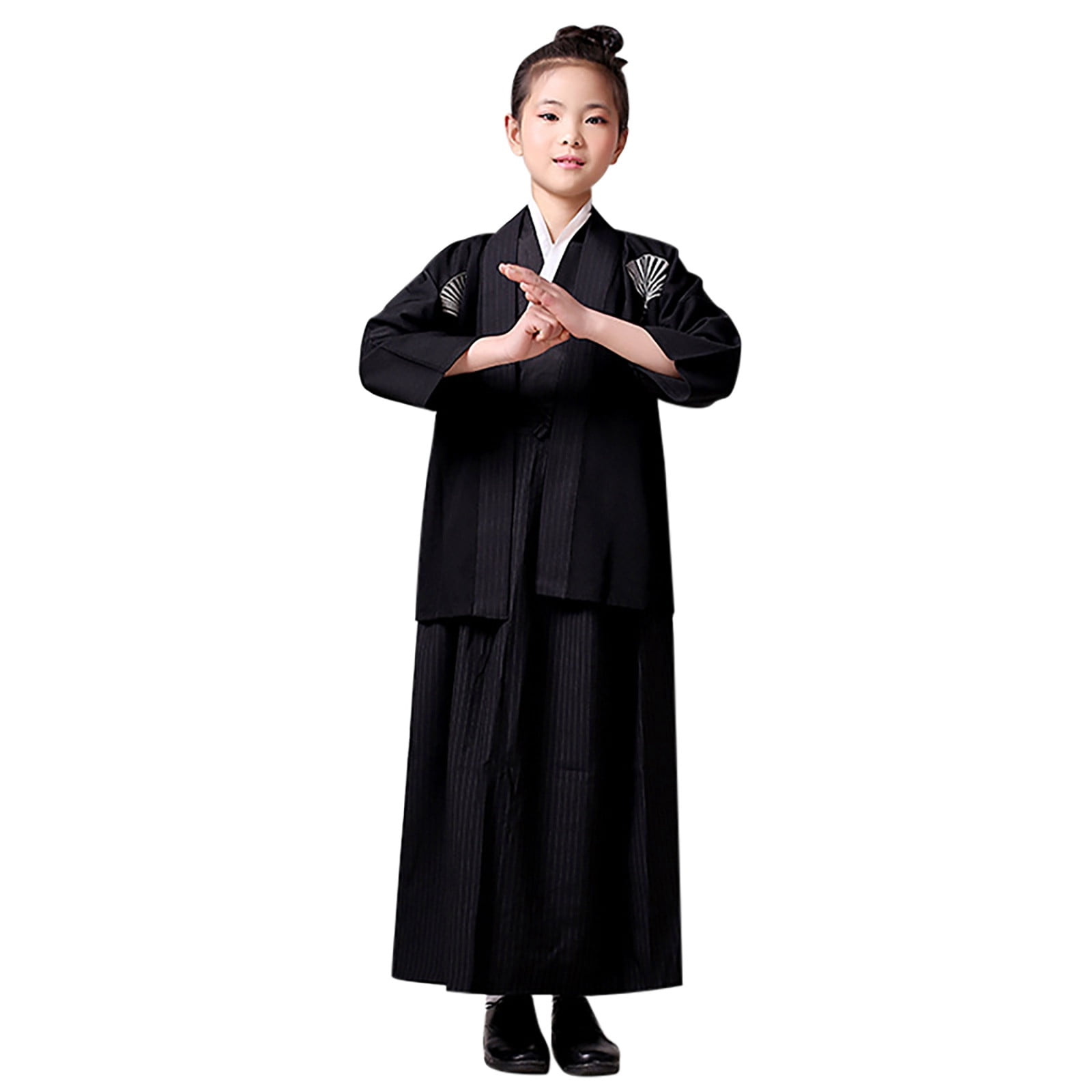 MKHSQHDG Japanese Traditional Dress Kimono Robe for Kids Girls Yukata ...