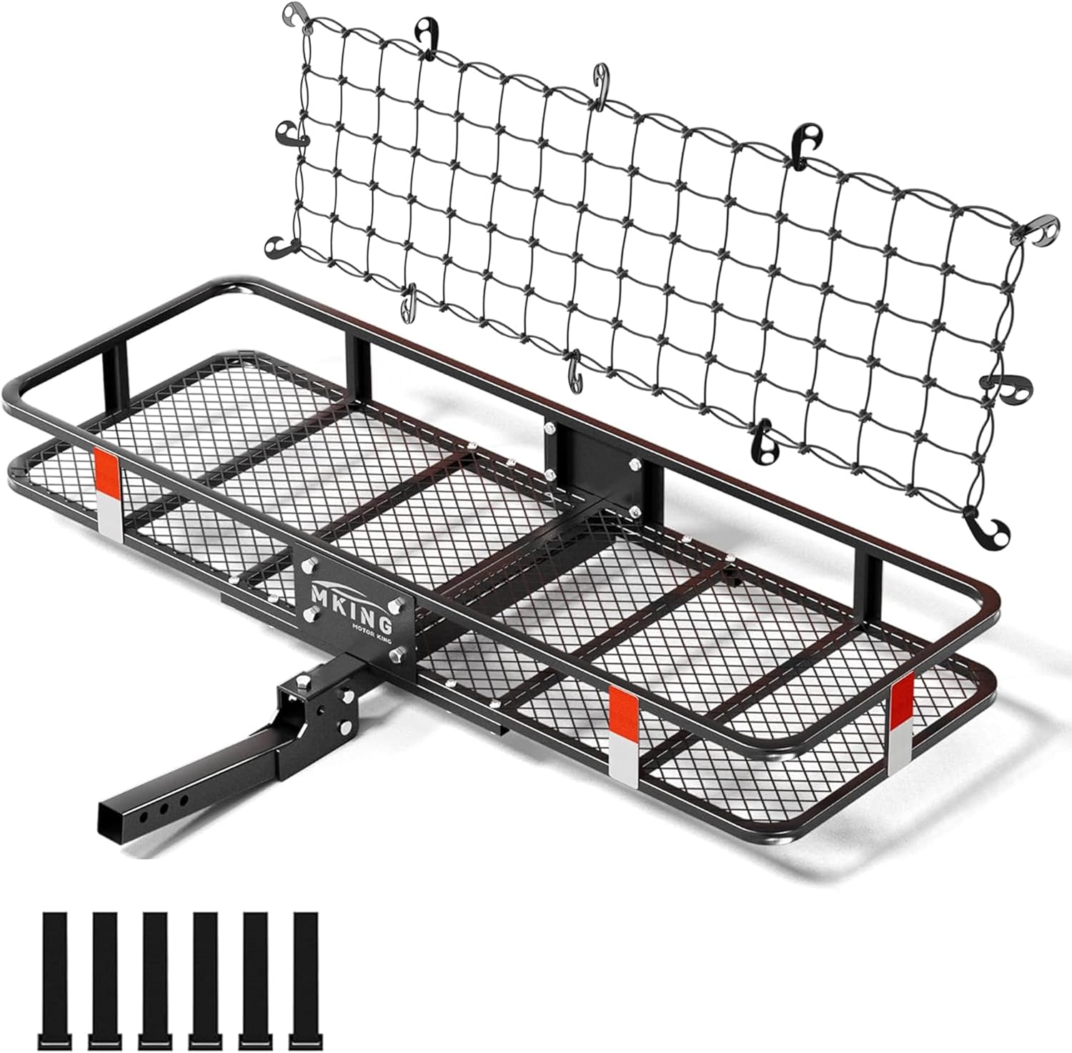 MKING Hitch Cargo Carrier 60" X 20" X 6", 550 Lbs Capacty Folding ...