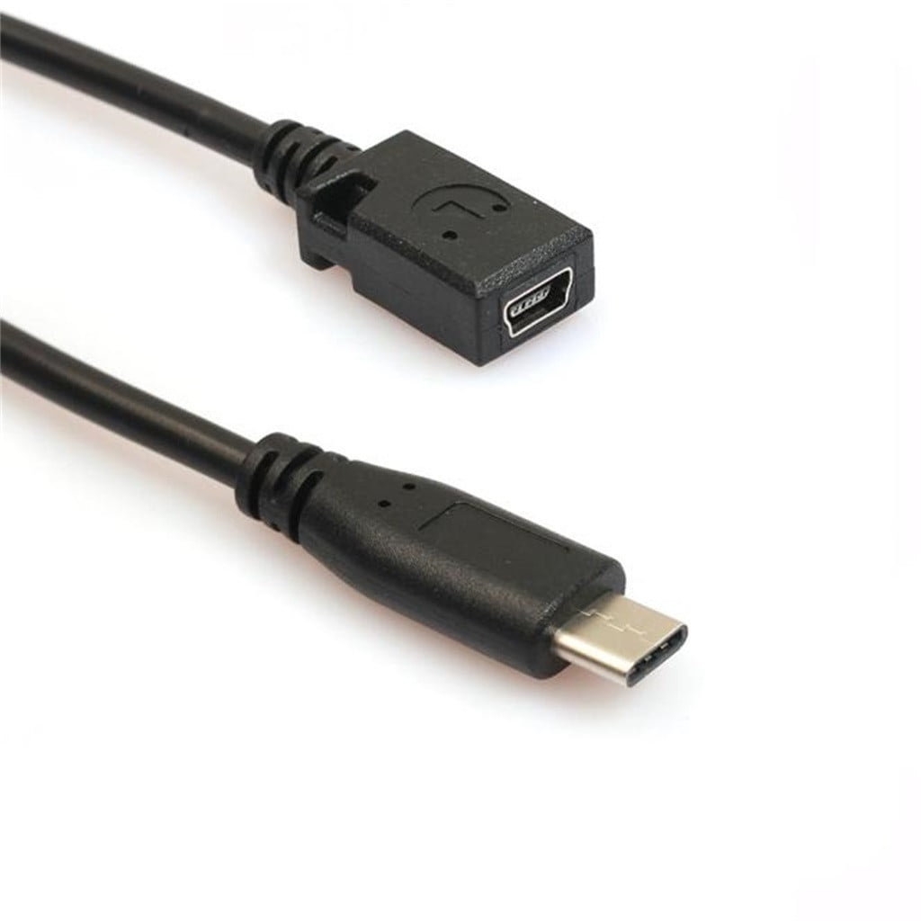 MKJLWJ Type C USB 3.1 Male to Mini USB Female Charging Data Cord ...