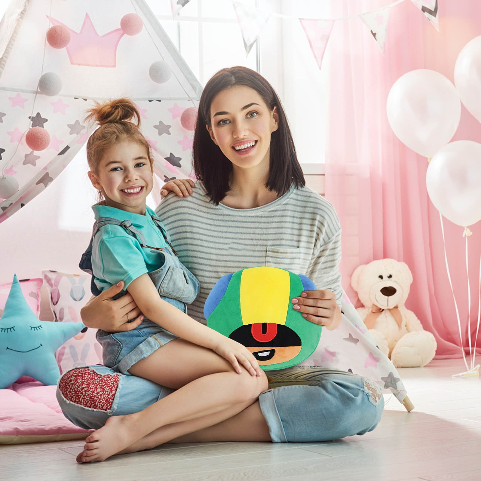 MKKAS Brawl Stars Plush Dolls, 9.8" Game Figure Stuffed Plushies,Leon ...