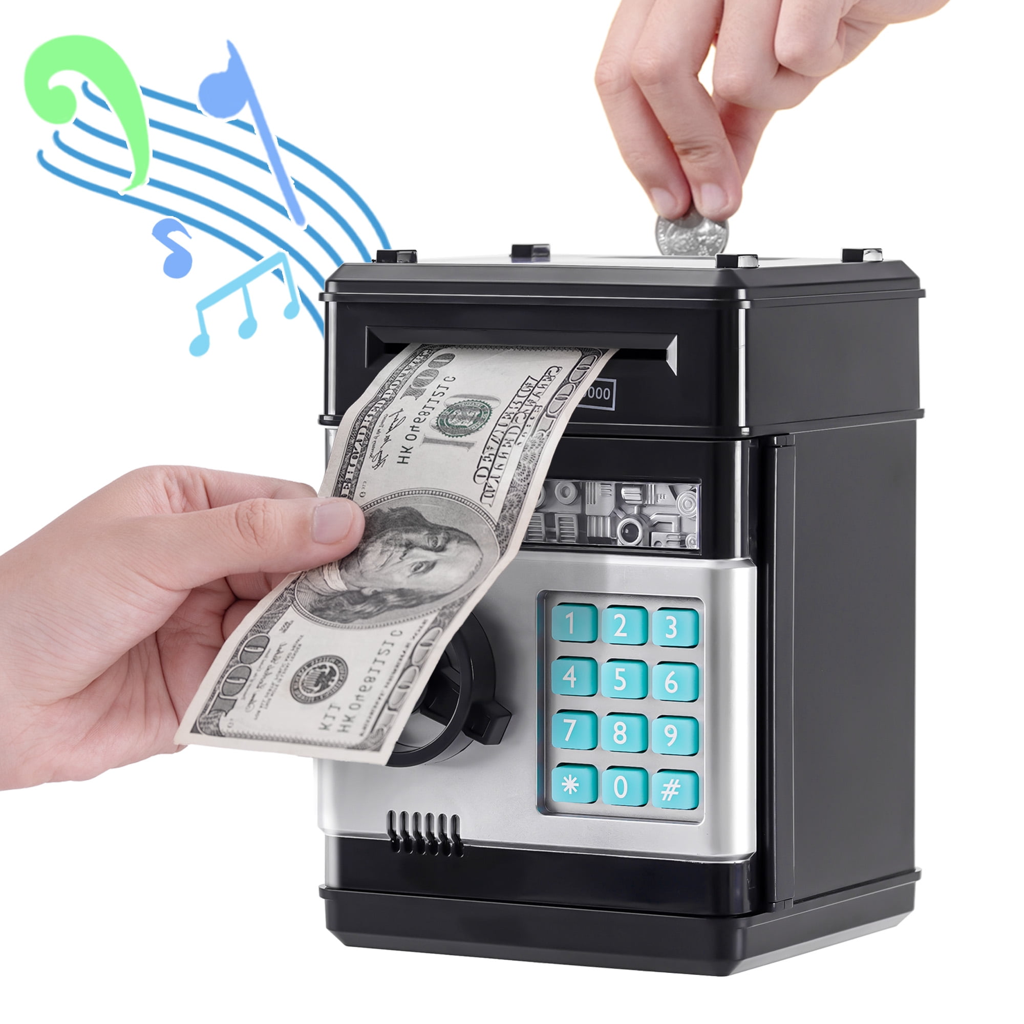 MKLZ ATM Piggy Bank with Digital Password for Kids Safe Box - Walmart.com