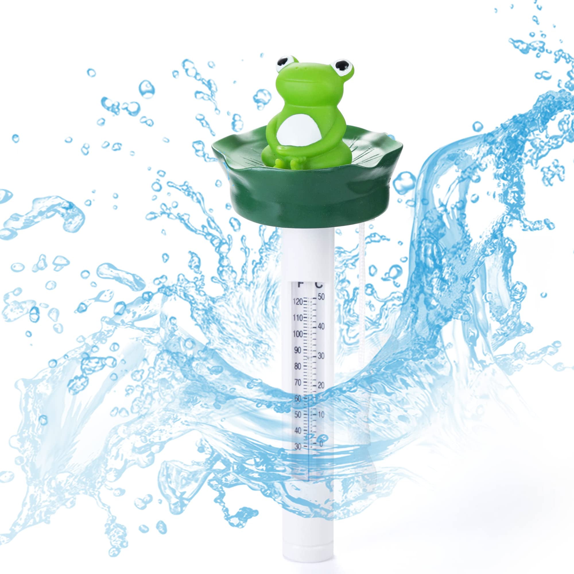 "MKLZ Floating Pool Thermometer, Easy Read Temperature Gauge, Frog ...