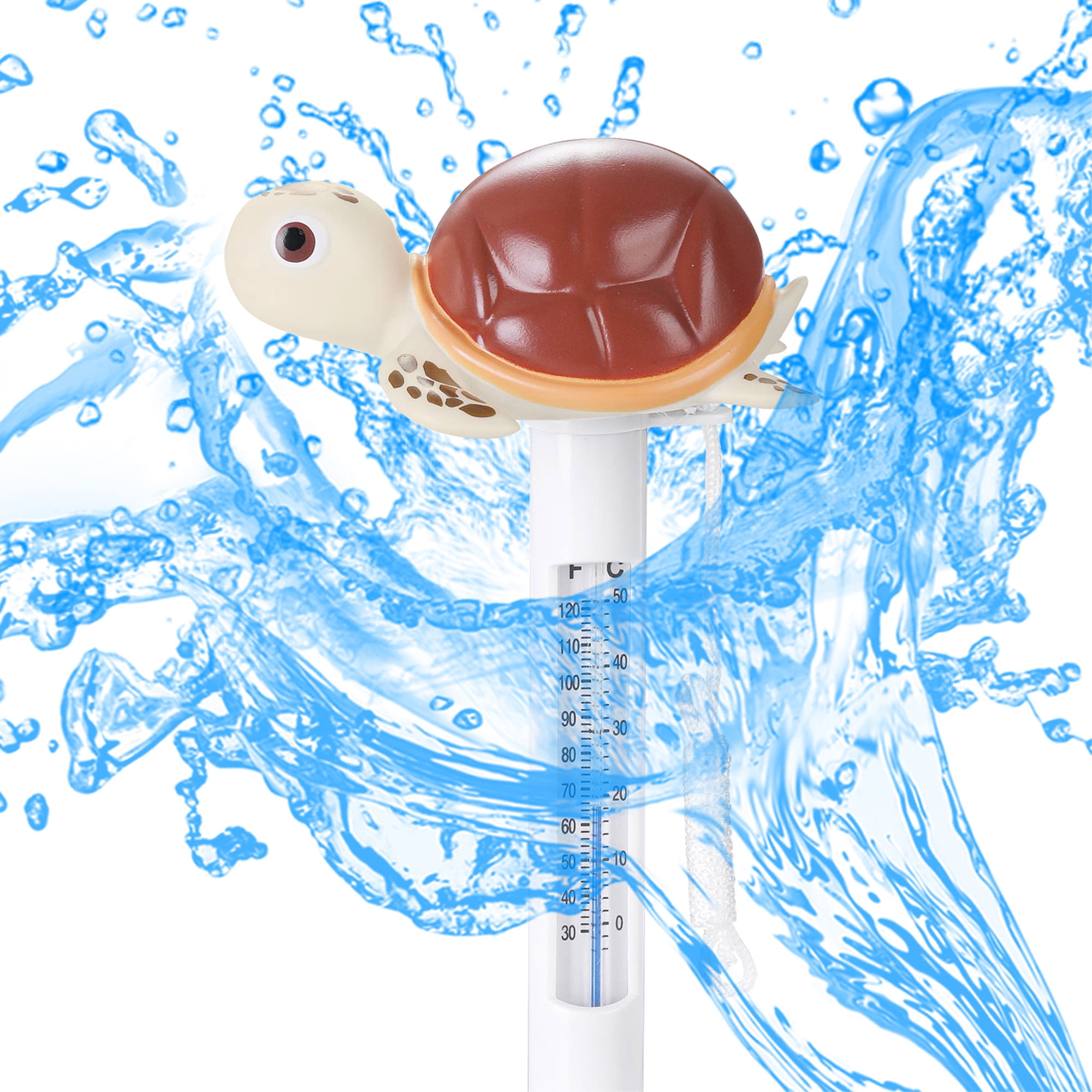 MKLZ Turtle Floating Pool Thermometer Easy Read for Swimming Pond Water ...