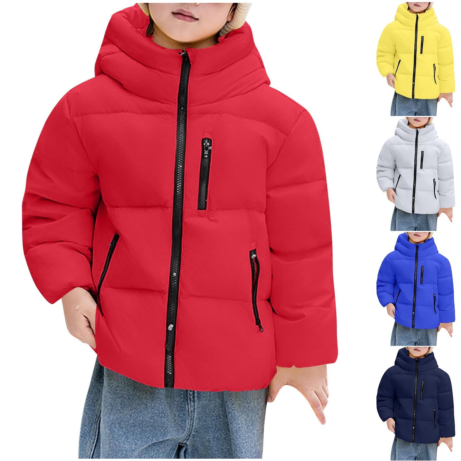 MKOSPLRT Boys' Girls' Winter Coat Kids Puffer Winter Jacket Thick ...