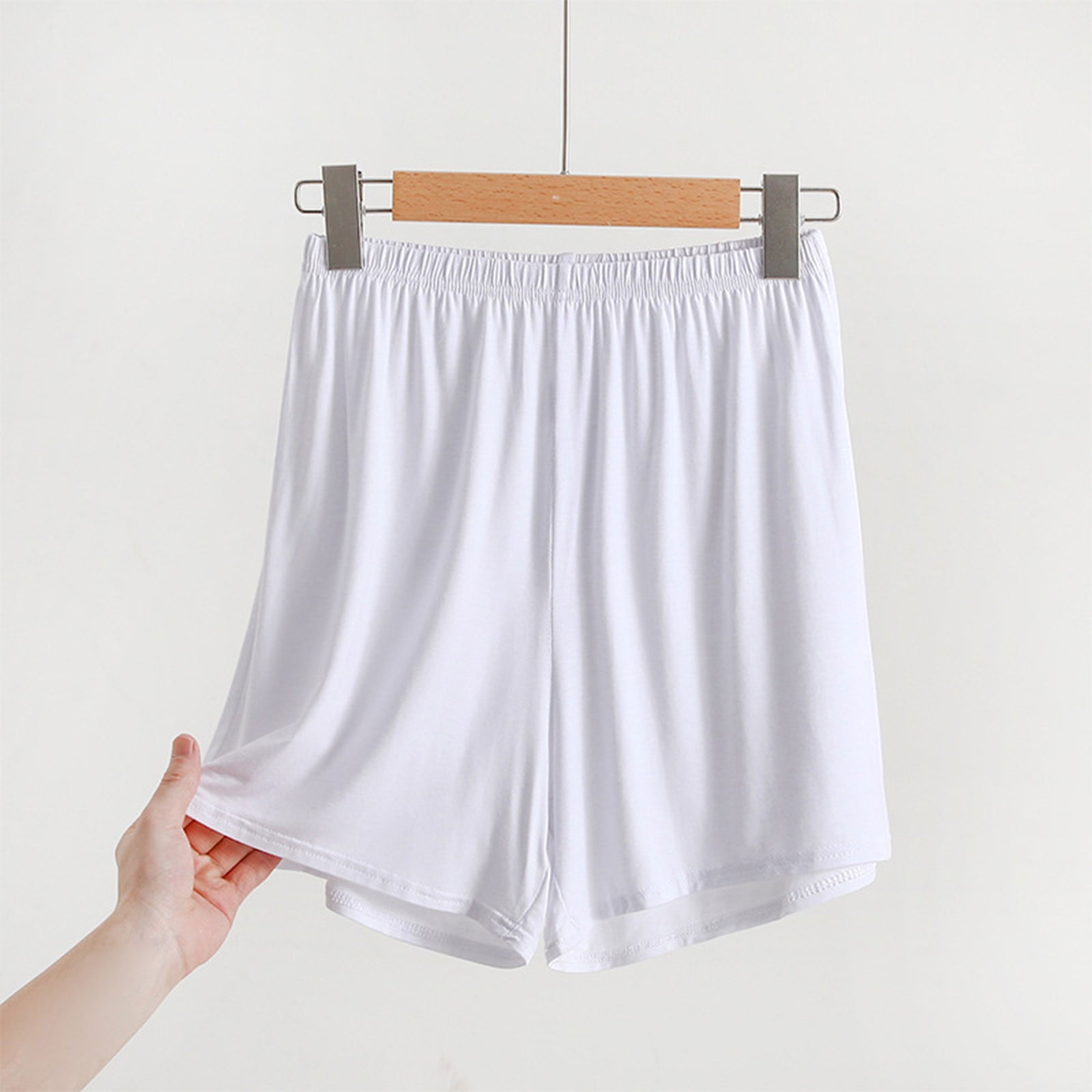 MKOSPLRT Women's Modal Shorts Comfy Loose Pajama Shorts Solid Casual ...