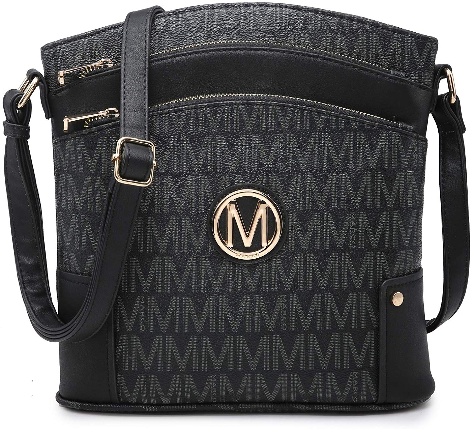 MKP Women's Large Monogram Crossbody Handbag with Shoulder Strap and ...