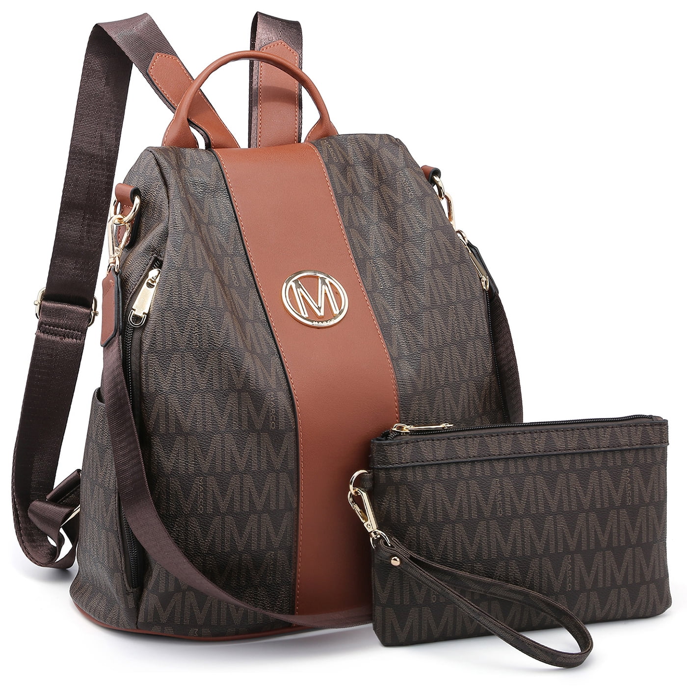 MKP Collection Women's Anti-Theft Fashion Backpack with Wallet Set ...