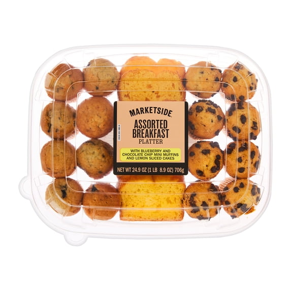 Marketside Assorted Breakfast Platter with Mini Muffins & Lemon Sliced ...