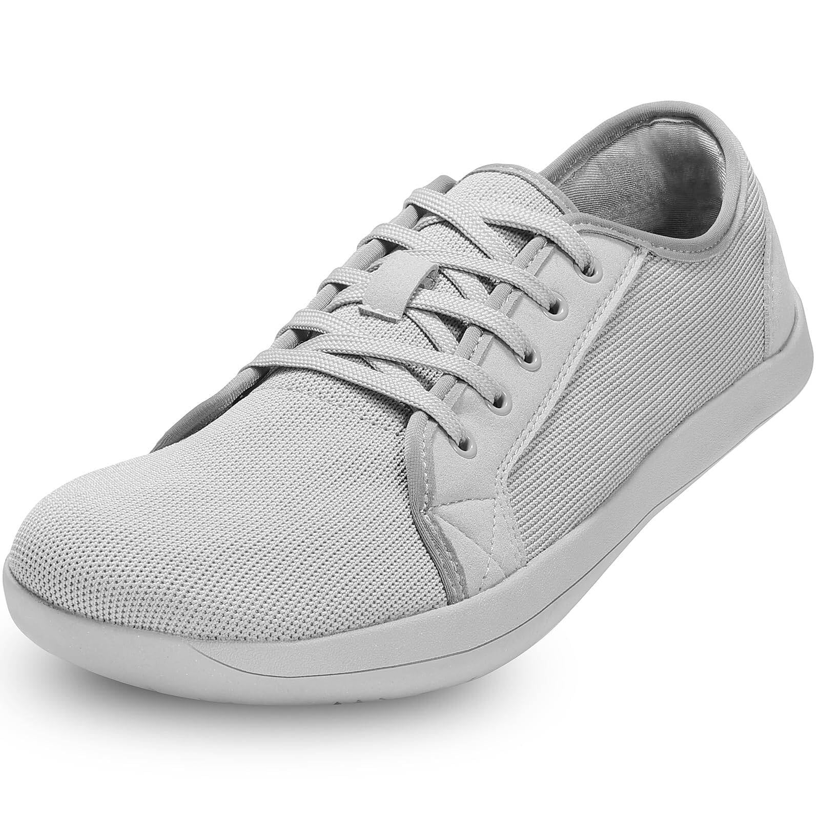 MKS Barefoot Shoes Men Wide Toe Box Shoes Knitted Zero Drop Sole ...