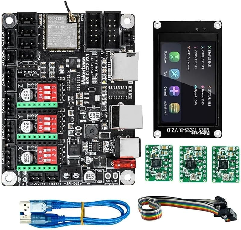 MKS DLC32 v2 32bits GRBL Offline WiFi Controller TS35-R LCD Display ...
