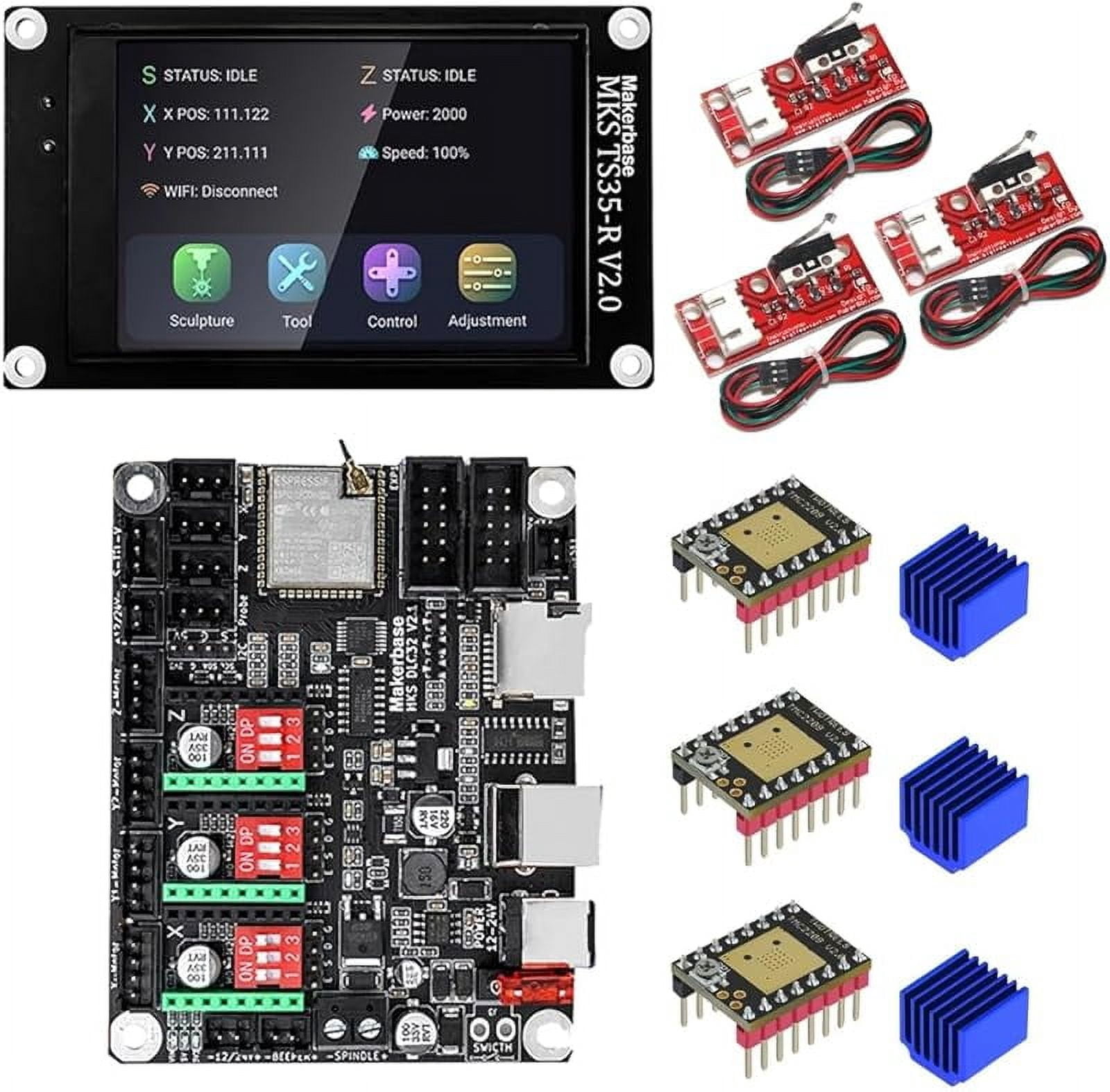 MKS DLC32 v2 32bits GRBL Offline WiFi Controller TS35-R LCD Display ...