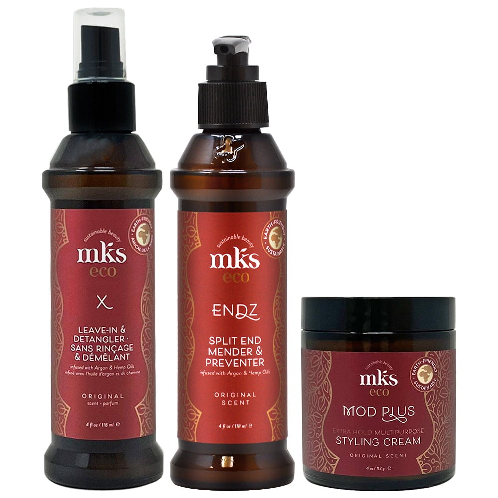 MKS Eco (Marrakesh) Origianl X Leave-in & Detangler 4oz + Endz Split ...