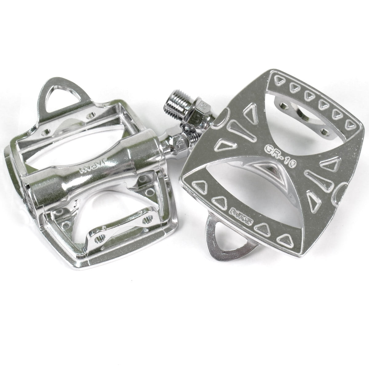 MKS GR-10 Alloy Road Bike Platform Pedal // 9/16" // Silver - Walmart.com