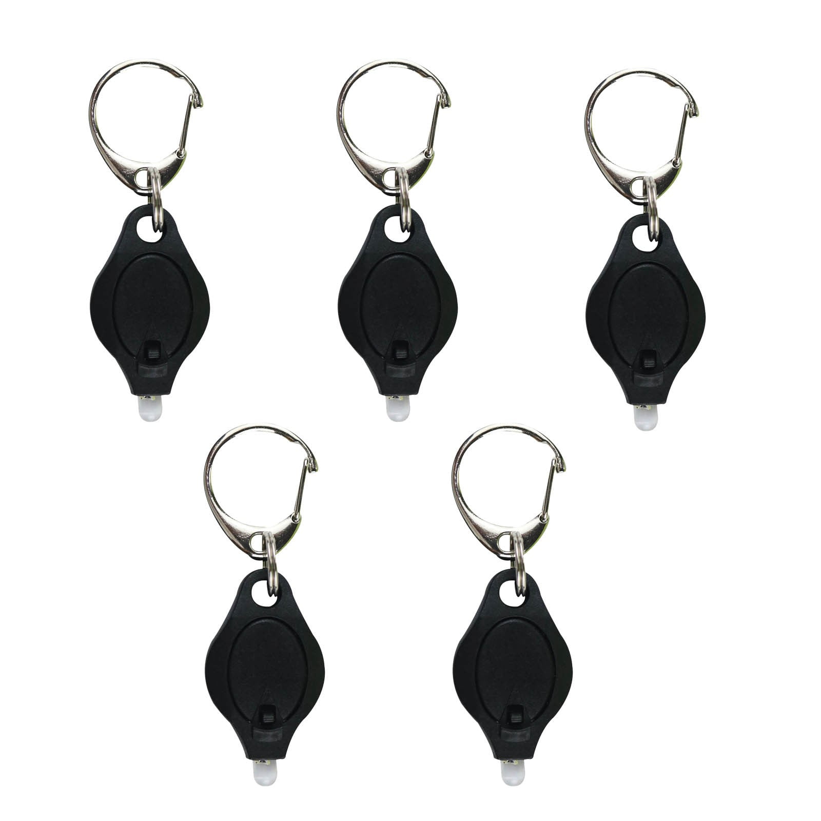 MKSJFdge 5 Pack Mini LED Keychain Flashlight 12 Portable Ultra Bright ...