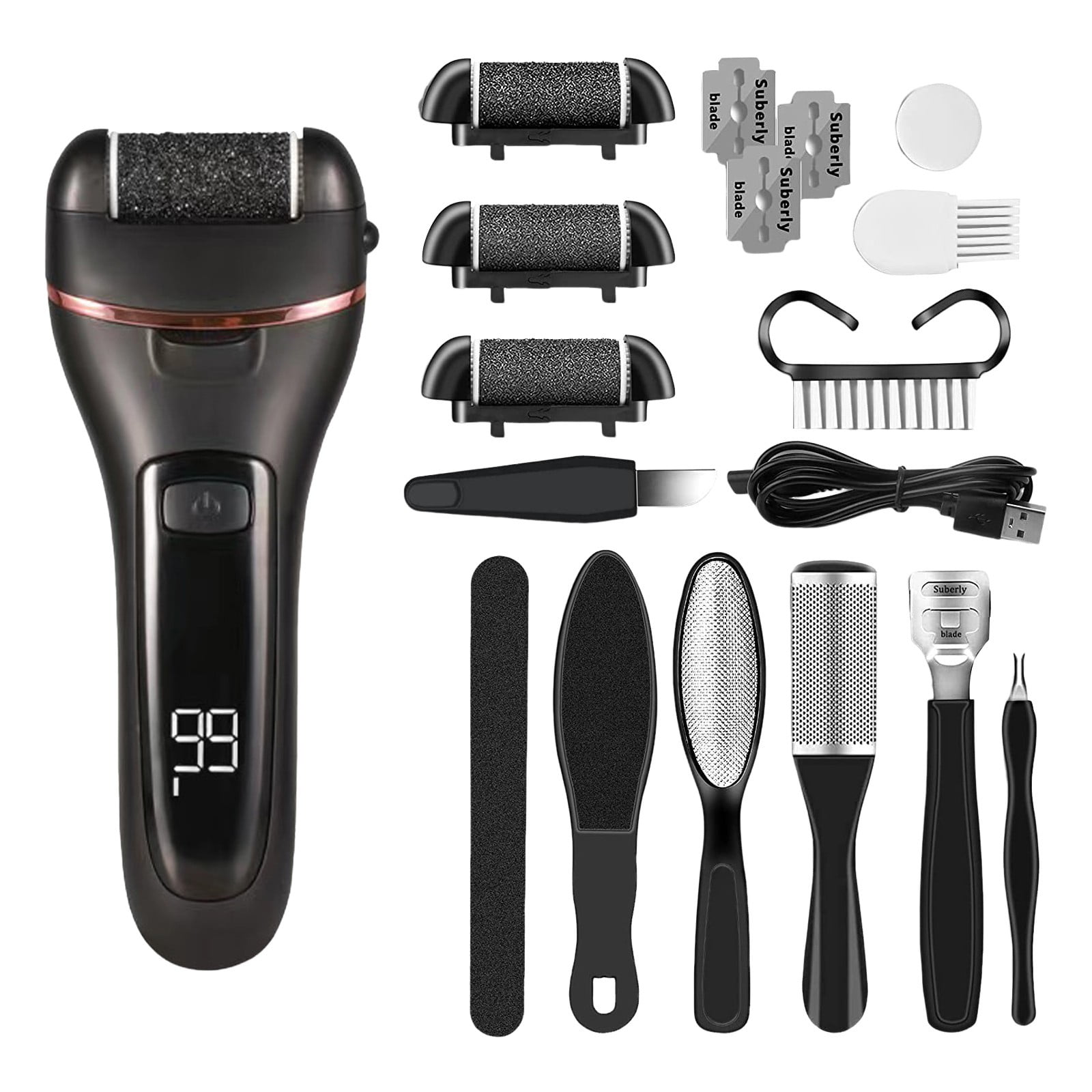 MKSJFdge Electric Foot Grinder Skin Automatic Charging Type Foot Skin ...