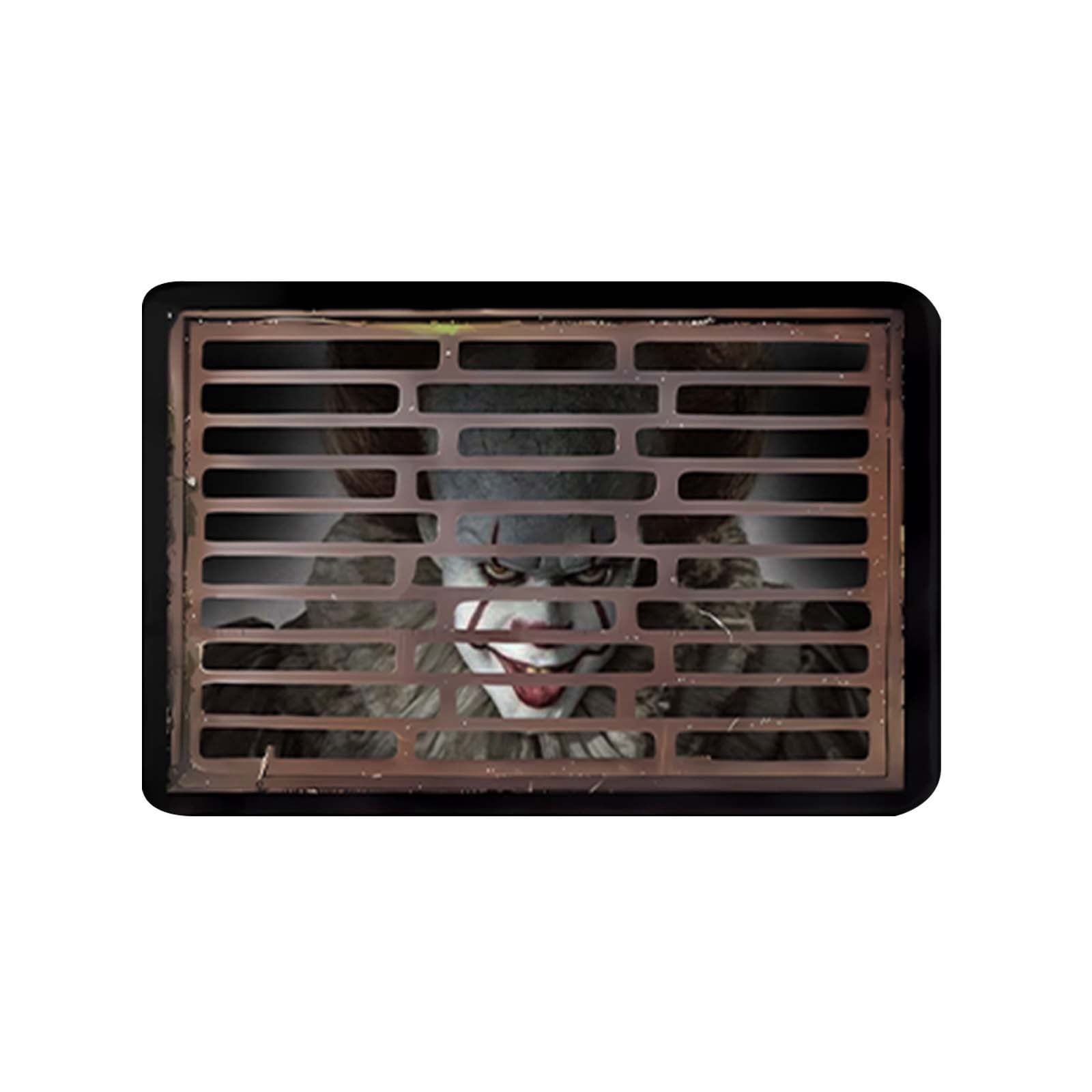 MKSJFdge Welcome Doormats Movie Door Mat 3D Checkered Dancing Clown ...