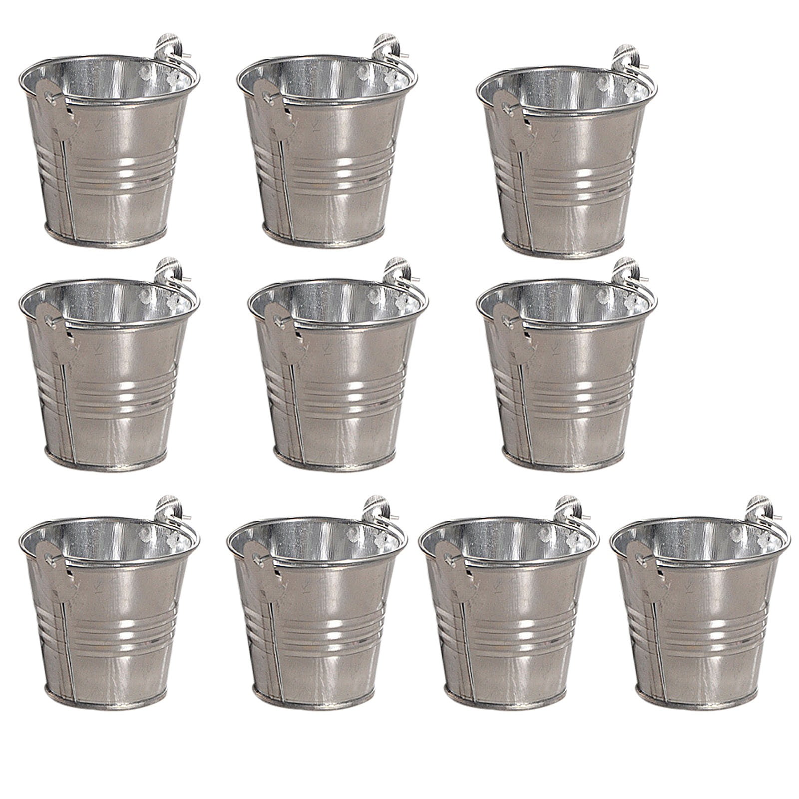 MKSJFdge Mini Metal Bucket for Home Storage Craft and Gardening（10PC ...