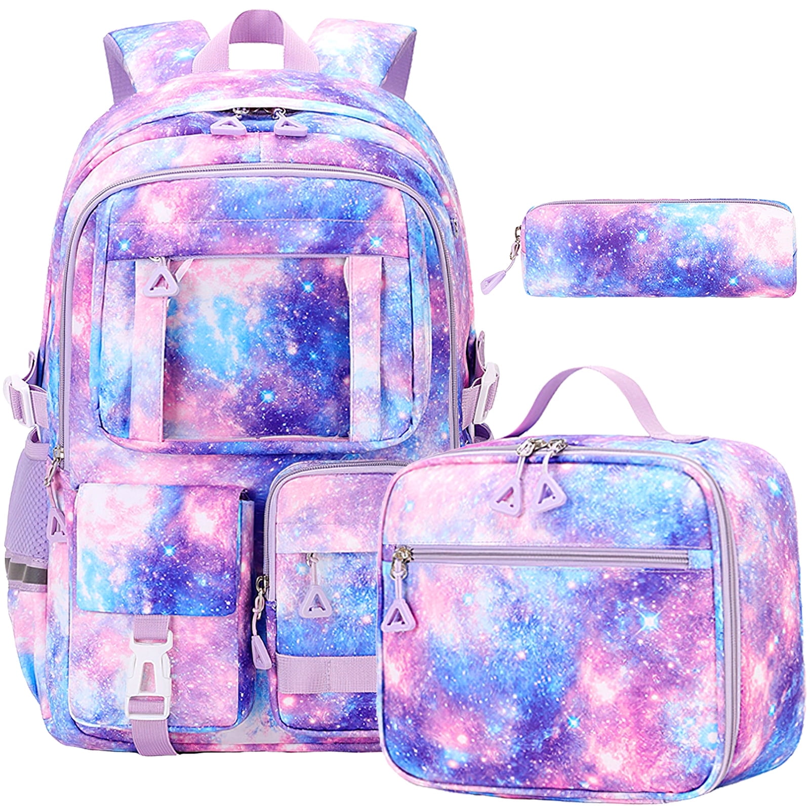 MKV School Backpacks for Teens 3PCS Set Middle School Bookbag Students ...