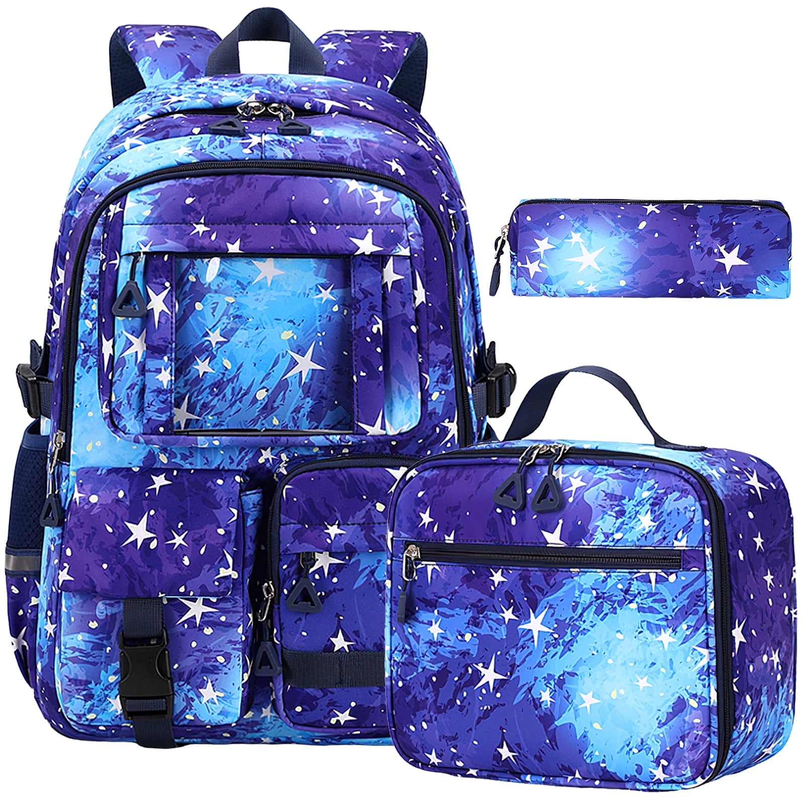 MKV School Backpacks for Teens 3PCS Set Middle School Bookbag Students ...