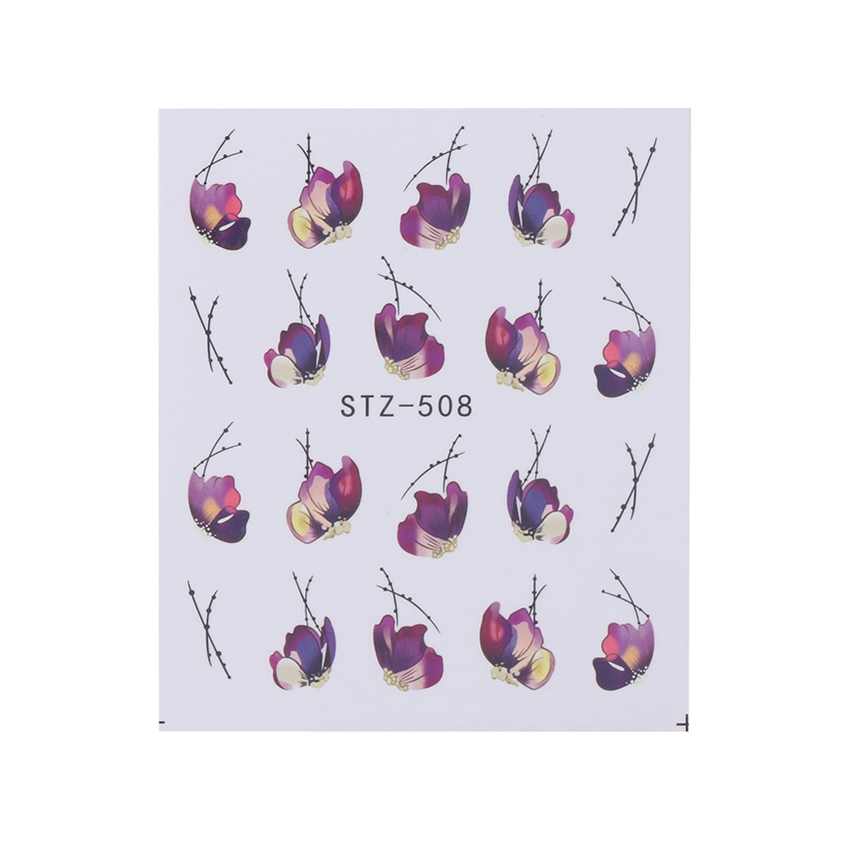 MKbL Nail Art Decals Women Sticker Silver Crown Hair Clip Stickers Wrap ...