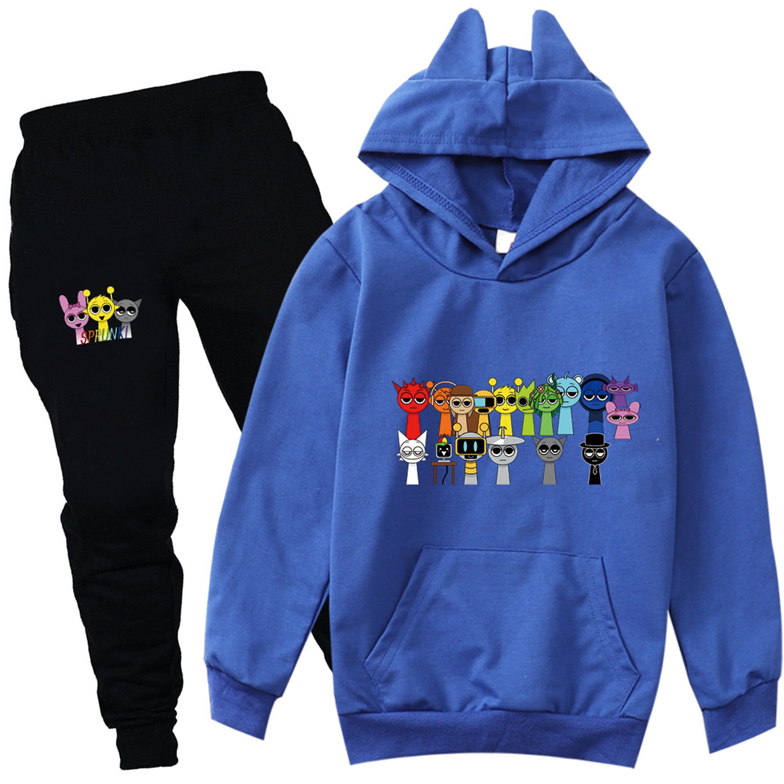 MKndvns Boys Outfits Sprunki Clothes Set Forboys Sprunki Hoodie With ...