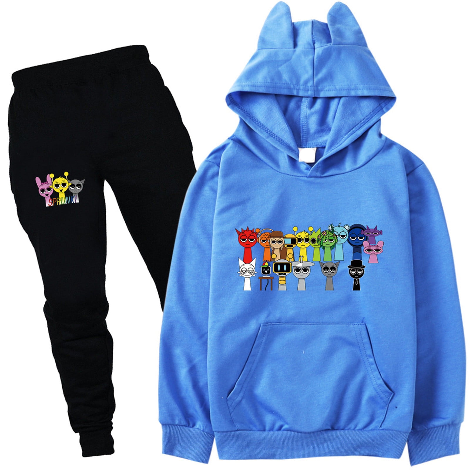 MKndvns Boys Outfits Sprunki Clothes Set Forboys Sprunki Hoodie With ...