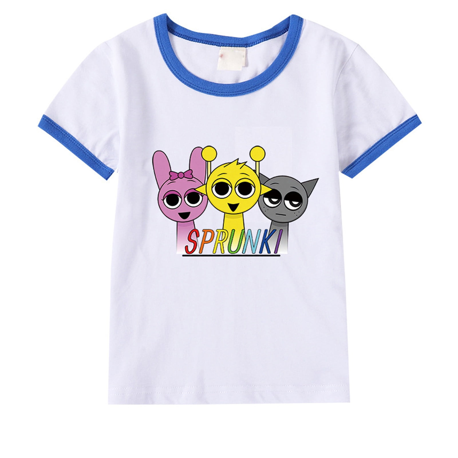 MKndvns Boys T-Shirts Sprunki Tee Tops Kids Sprunki Shirt For Fans Boys ...