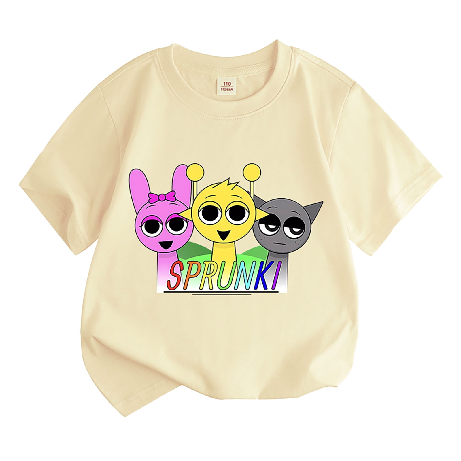 MKndvns Boys T-Shirts Sprunki Tee Tops Kids Sprunki Shirt For Fans Boys ...