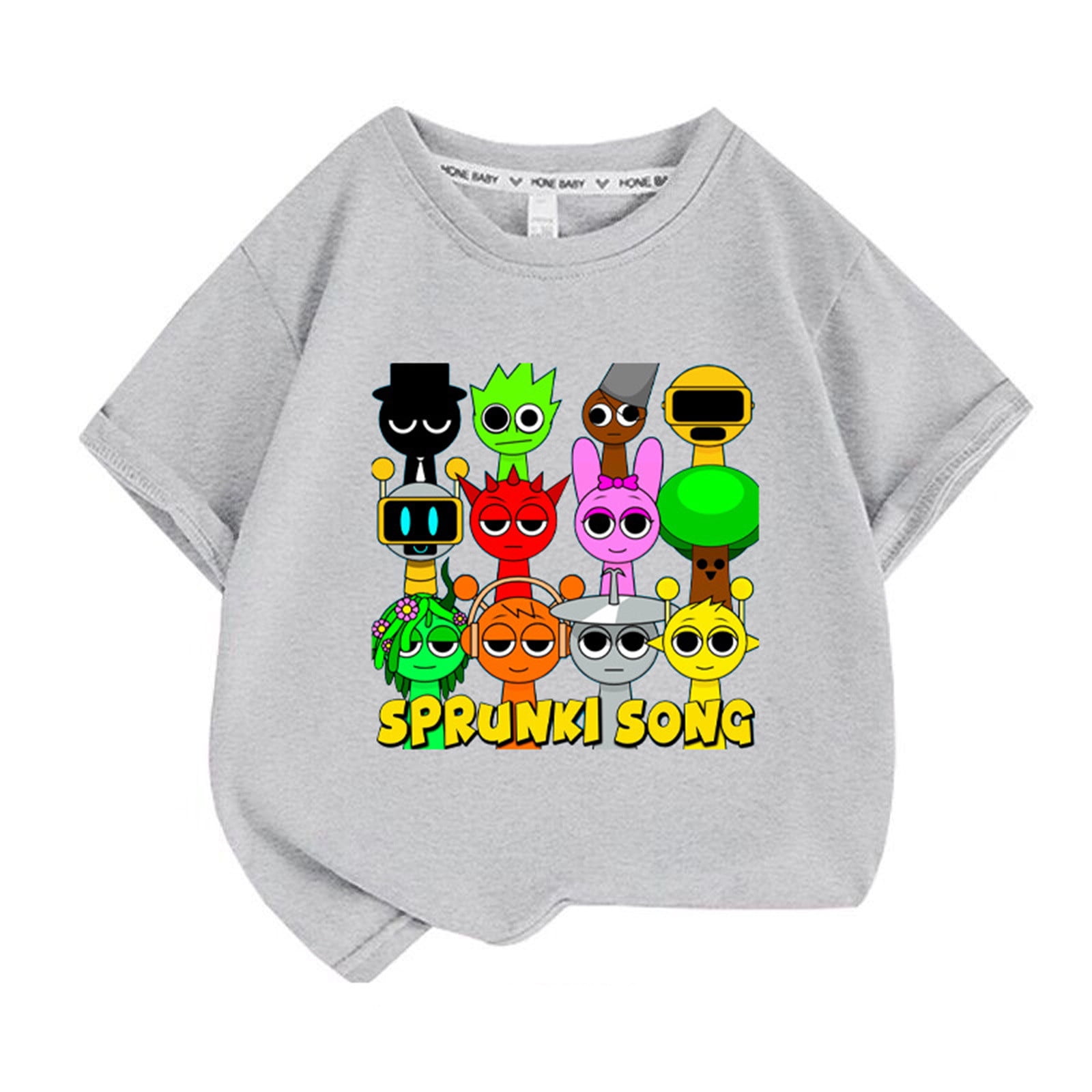 MKndvns Boys T-Shirts Sprunki Tee Tops Kids Sprunki Shirt For Fans Boys ...