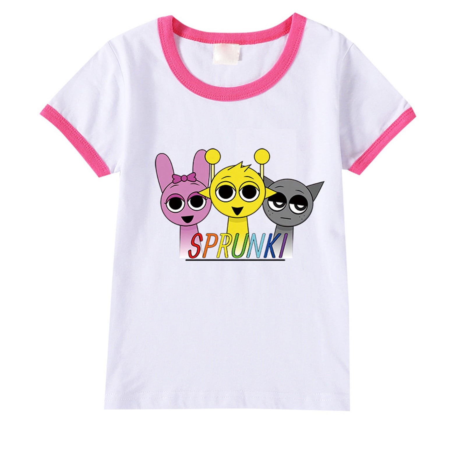 MKndvns Boys T-Shirts Sprunki Tee Tops Kids Sprunki Shirt For Fans Boys ...