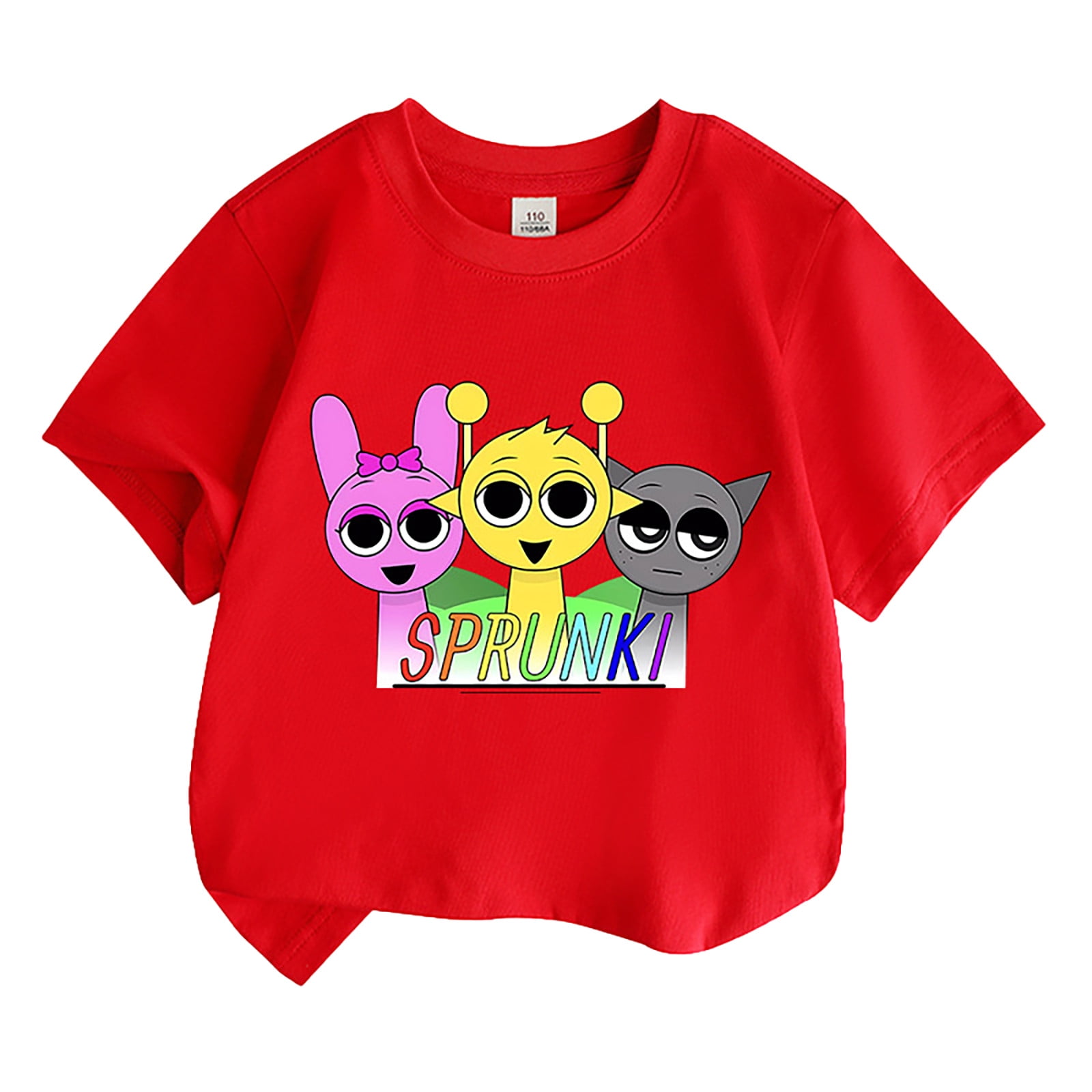 MKndvns Boys T-Shirts Sprunki Tee Tops Kids Sprunki Shirt For Fans Boys ...