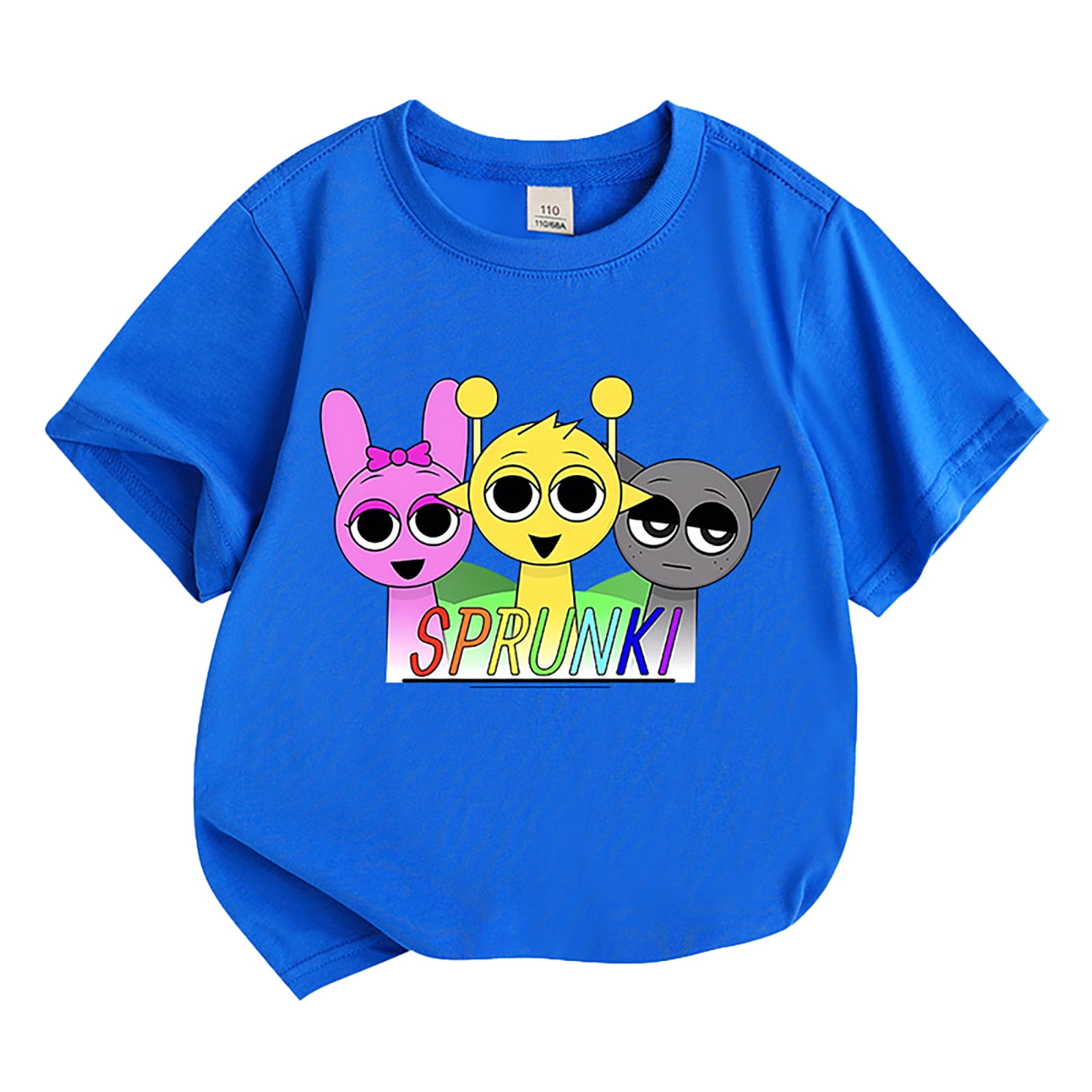 MKndvns Boys T-Shirts Sprunki Tee Tops Kids Sprunki Shirt For Fans Boys ...